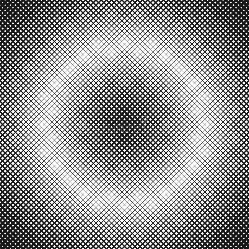 Retro Abstract Halftone Square Pattern Background With Diagonal Squares