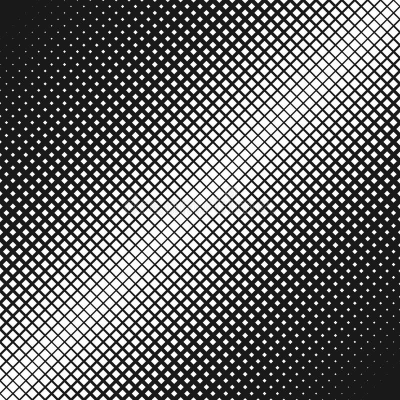 Retro Abstract Halftone Square Pattern Background With Diagonal Squares Stock Vector