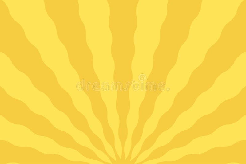 Retro Abstract Sun Background. Vintage Yellow Sun Rays Stock ...