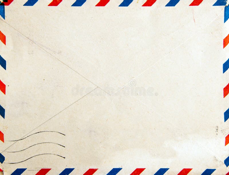 Retro Air Mail Post Envelope Stock Image - Image of color, design: 18199615