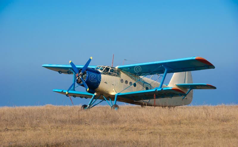 Retro airplane stock image. Image of aircraft, airport - 13808411