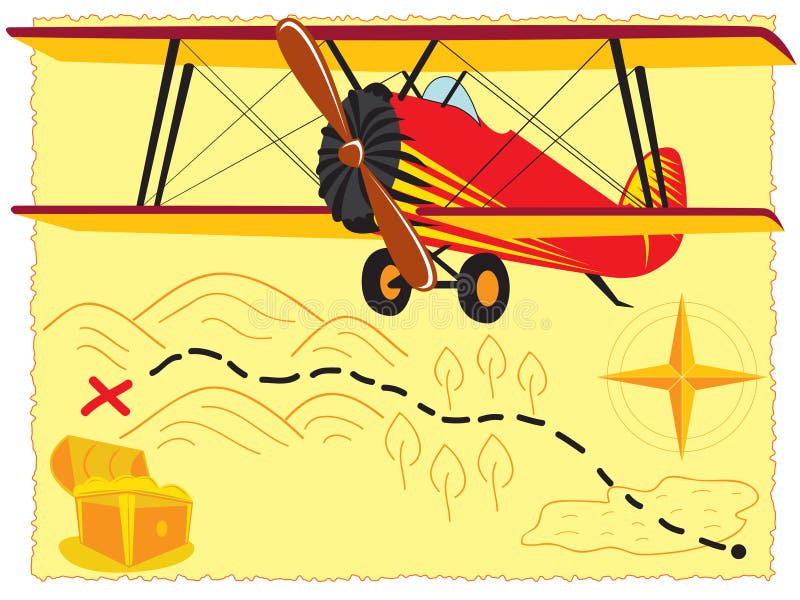 Retro airplane stock vector. Illustration of aviation - 7373562