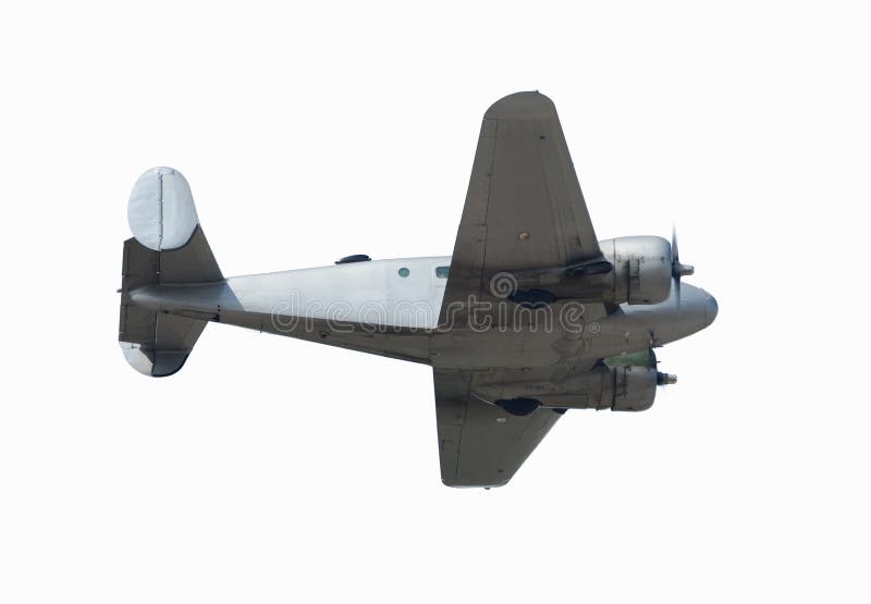 Old silver airplane stock image. Image of aviation, aircraft - 14396551