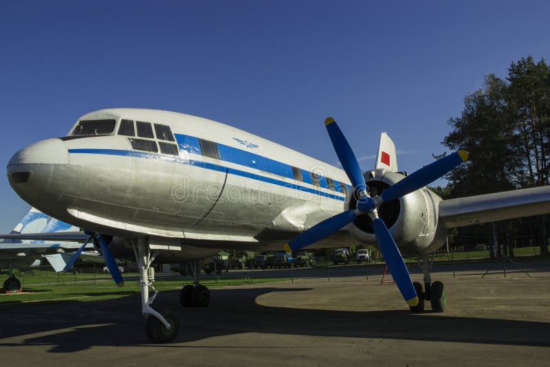 Retro airplane stock photo. Image of wheels, white, borovay - 45992222