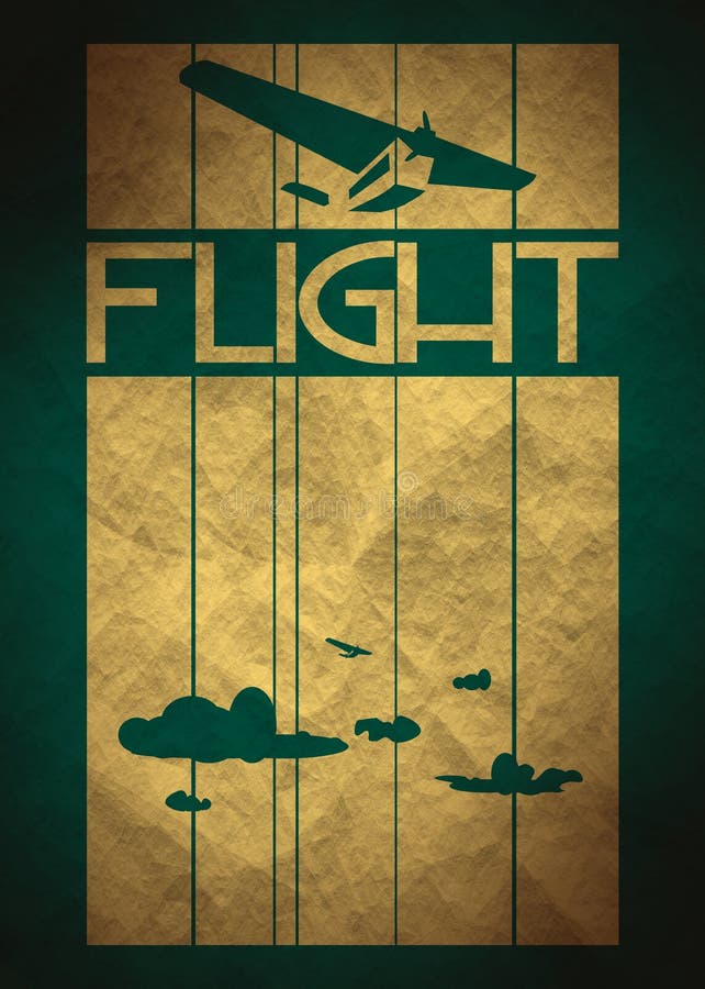 Retro Airplanes Flight on Sun Burst Backdrop Stock Illustration ...
