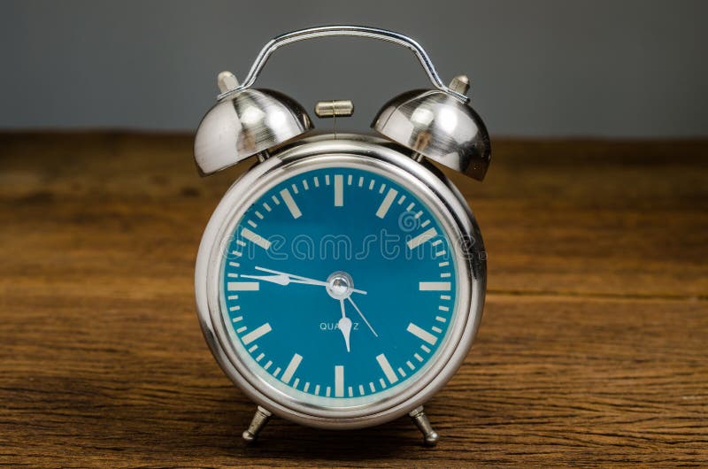 Retro alarm clock stock photo. Image of hour, wooden - 69287548