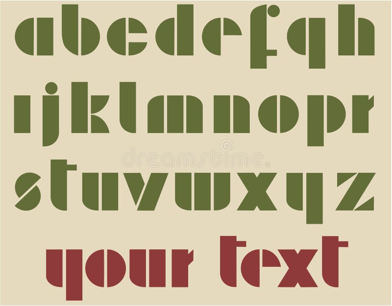 Retro alphabet stock vector. Illustration of text, alphabet - 34413180