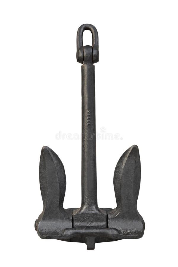 Naval anchor. stock image. Image of mooring, clipping - 16091039