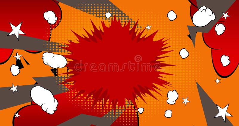 Retro Animation Comics. Vintage Cool Cartoon Background, Comic Book ...