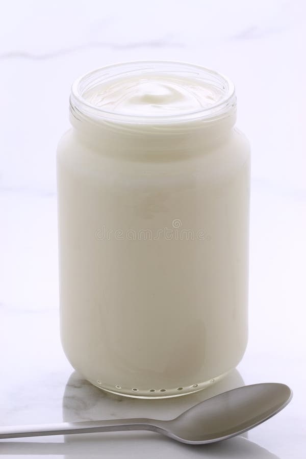 Retro- Anredender Jogurt Der Weinlese Stockbild - Bild von frisch ...