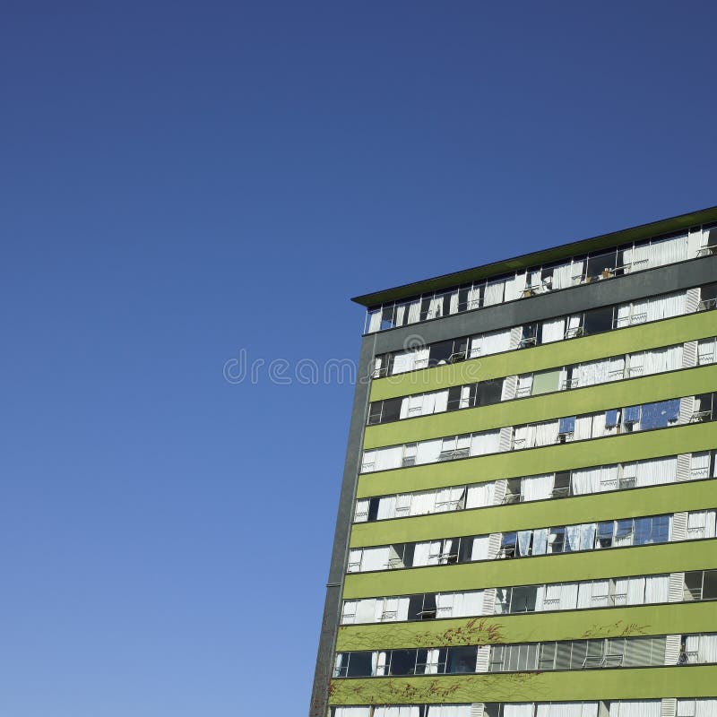 Retro apartment complex stock image. Image of apartments - 36775645