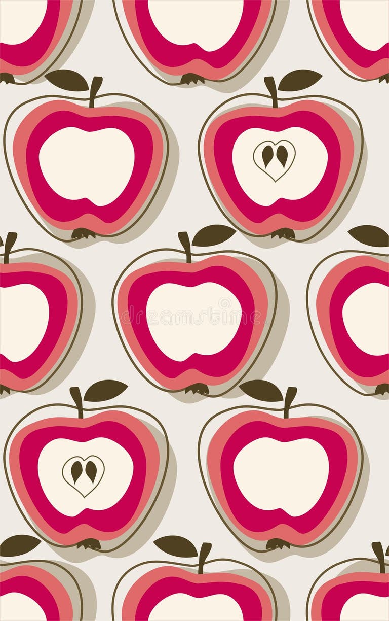 Retro Apple Pattern Stock Illustrations – 8,528 Retro Apple Pattern ...