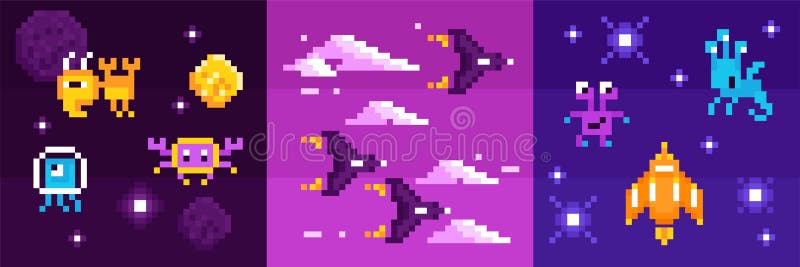 Retro Arcade Design Concept Stock Vector - Illustration of electronic ...