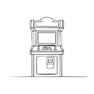 Arcade Game Drawing Stock Illustrations – 2,623 Arcade Game Drawing ...
