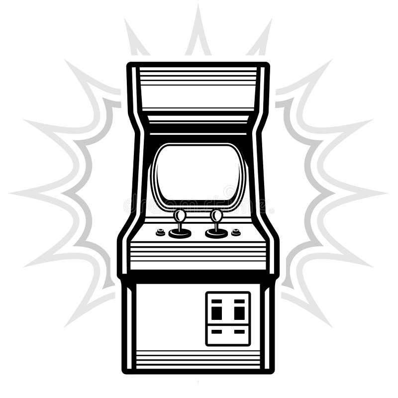 Arcade Machine Front View Stock Illustrations – 57 Arcade Machine Front ...