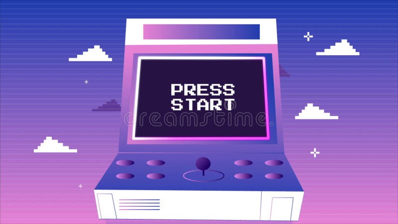 Retro Arcade Games Animation, Lo-fi Animation, Lofi Animation, Classic ...