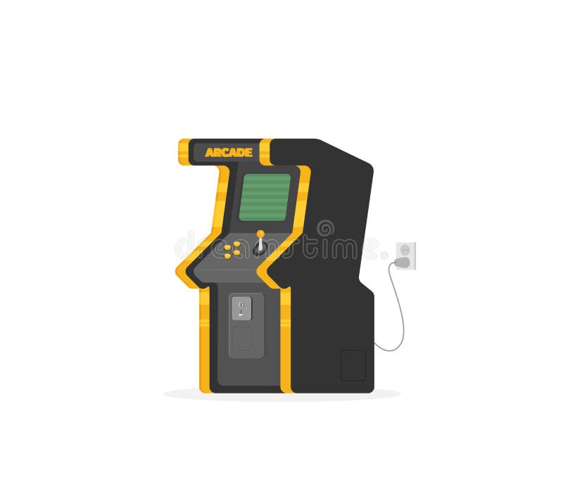 Retro Arcade Machine. Flat Style Vector Illustration Stock Vector ...