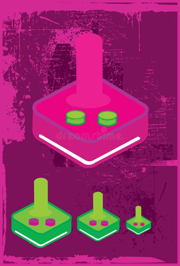 Retro Arcade Stick stock vector. Illustration of retro - 3695698