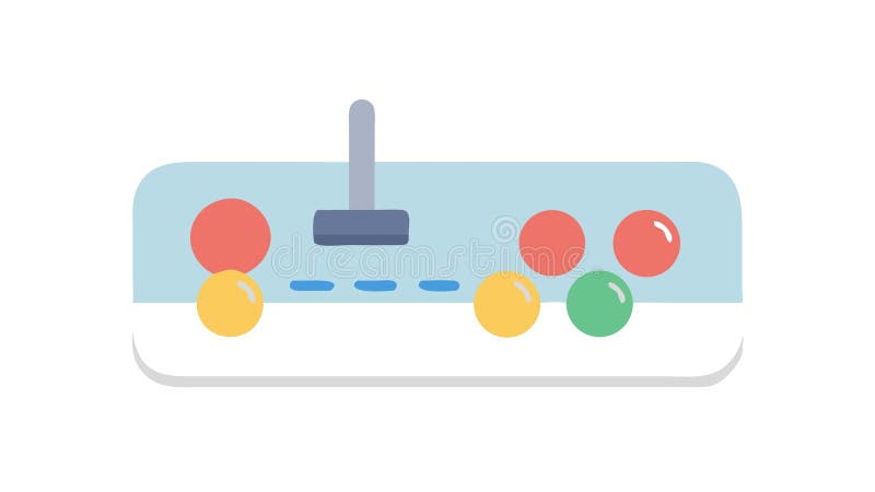 Retro Arcade Stick Control Icon for Gaming, Vector Design Generative AI ...