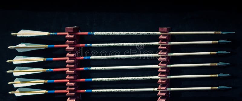 Arrow Rprojectile Weapon System Archery Stock Photo - Image of straight ...
