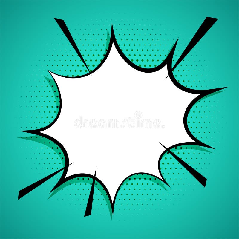 Retro Art Comic Chat Box Halftone Background with Blank Space Stock ...