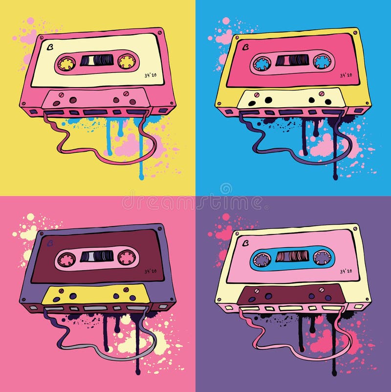 Audio Cassette. Retro Cassette Tape Stock Illustration - Illustration ... Audio Cassette. Retro Cassette Tape Stock Illustration - Illustration ...