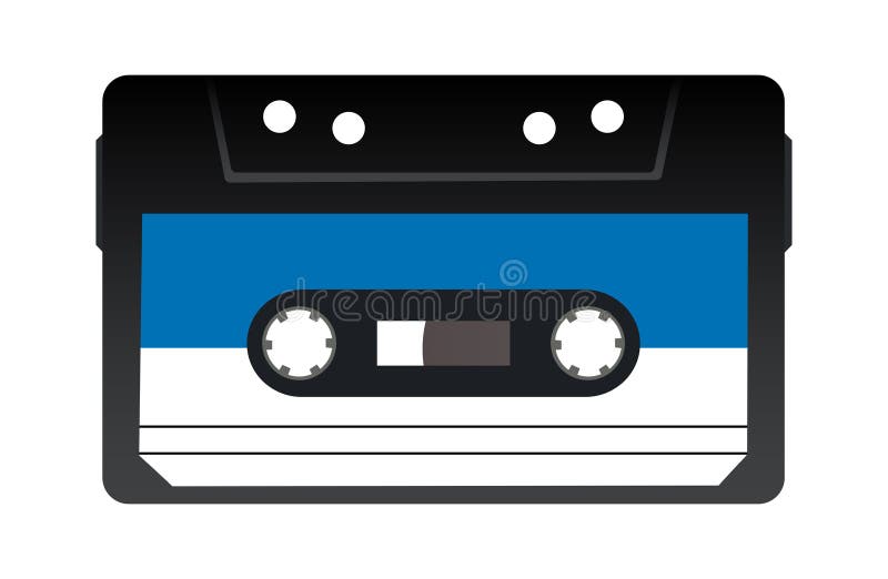 Retro Audio Tape Cassette. Vector Illustration. Stock Vector ... Retro Audio Tape Cassette. Vector Illustration. Stock Vector ...