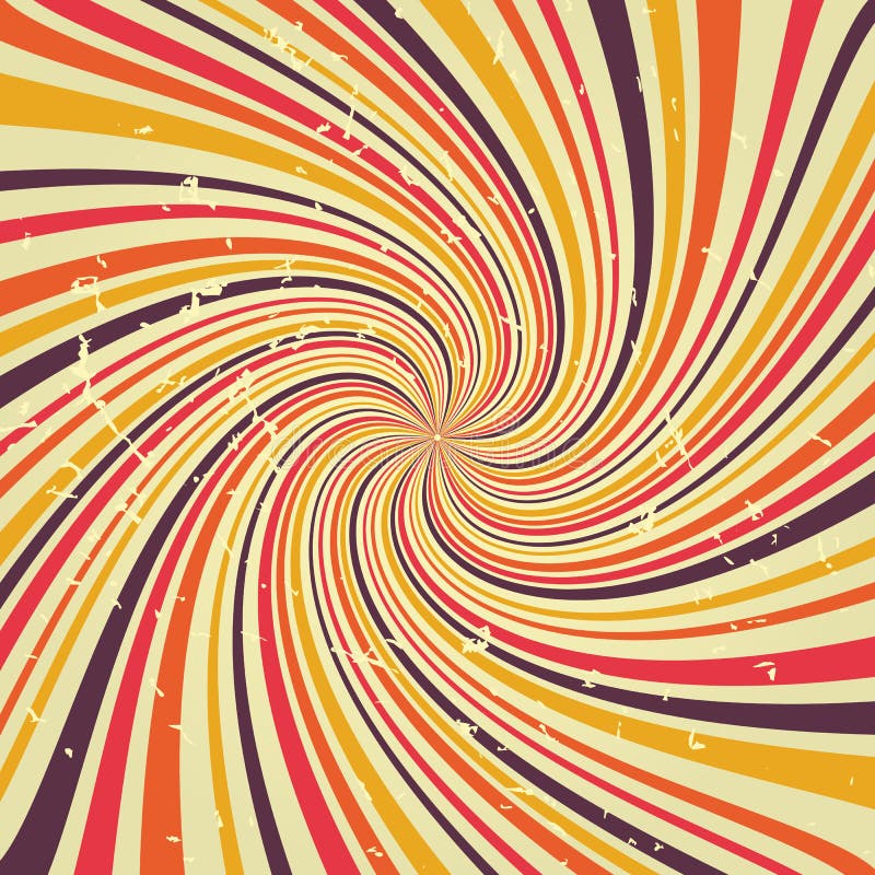 Retro Funky Poster from the 60s Stock Illustration - Illustration of ...