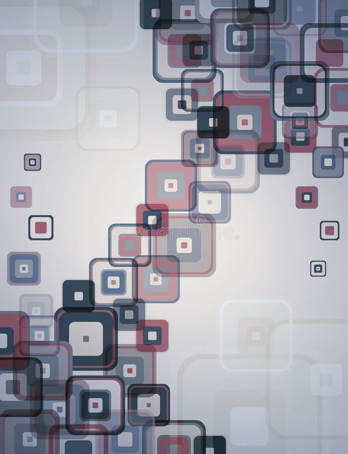 Retro cube background stock vector. Illustration of brown - 7495724