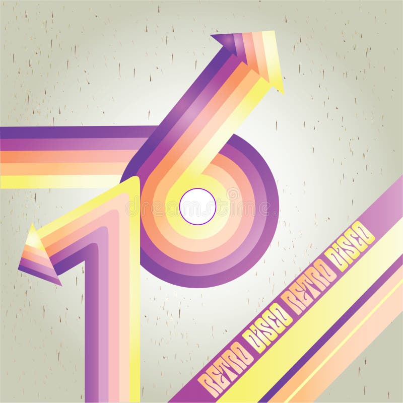 Retro Background with Arrows Stock Vector - Illustration of decoration ...