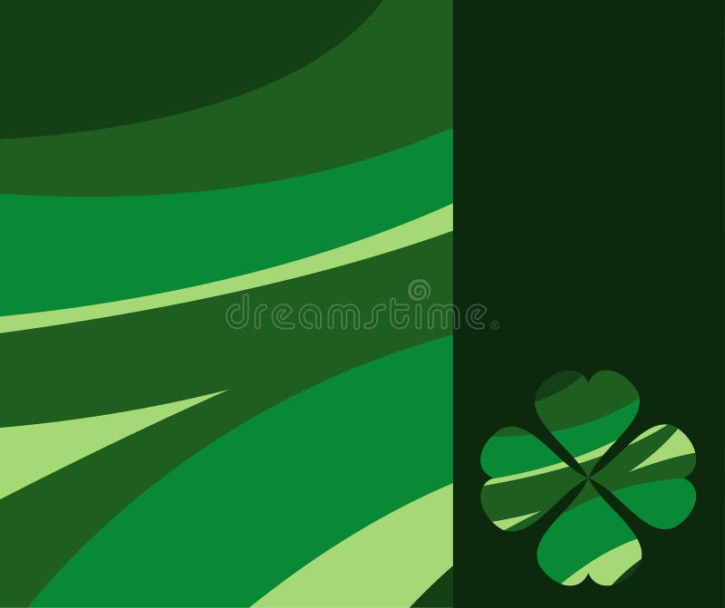 Retro Background with Clover Stock Vector - Illustration of shape ...