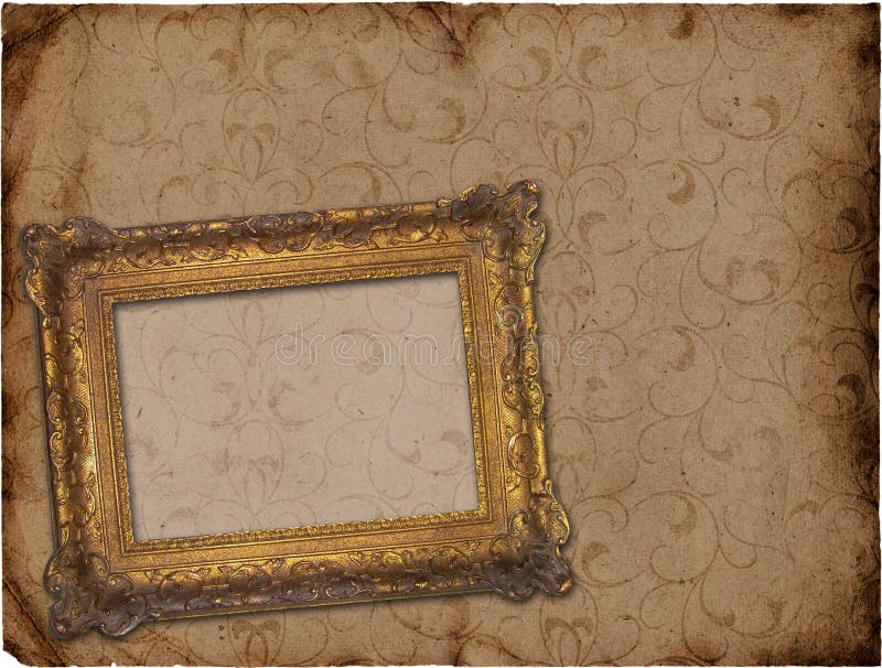Retro Background with Decorative Frame Stock Illustration ...