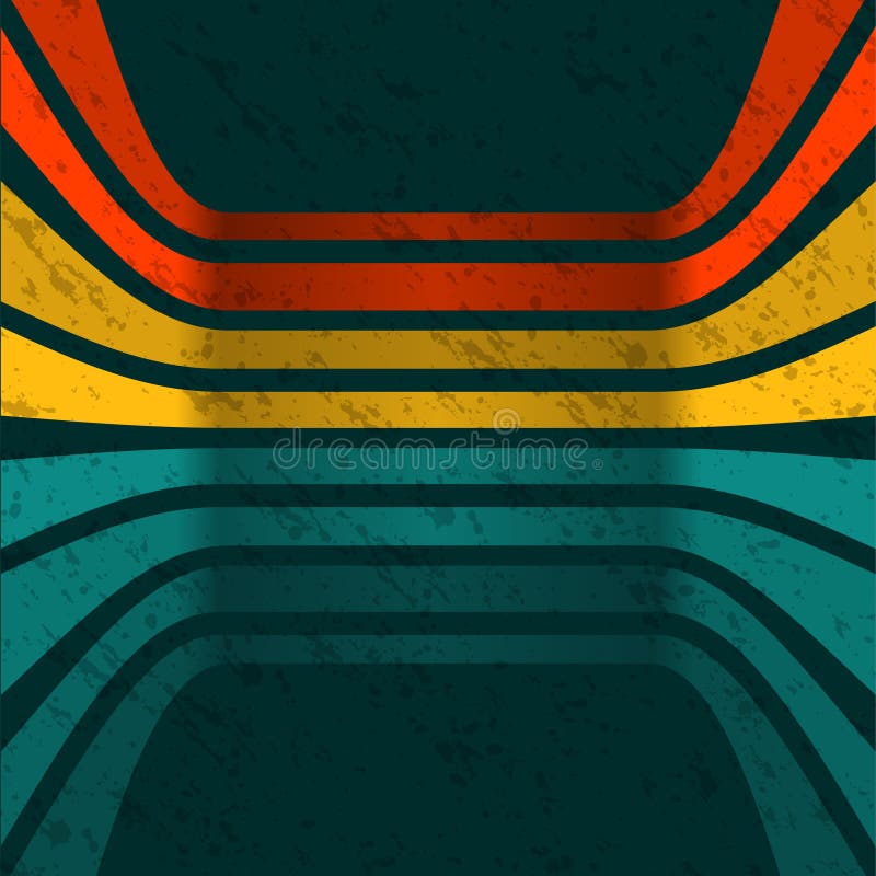 Retro Background with Gradient Lines Stock Vector - Illustration of ...