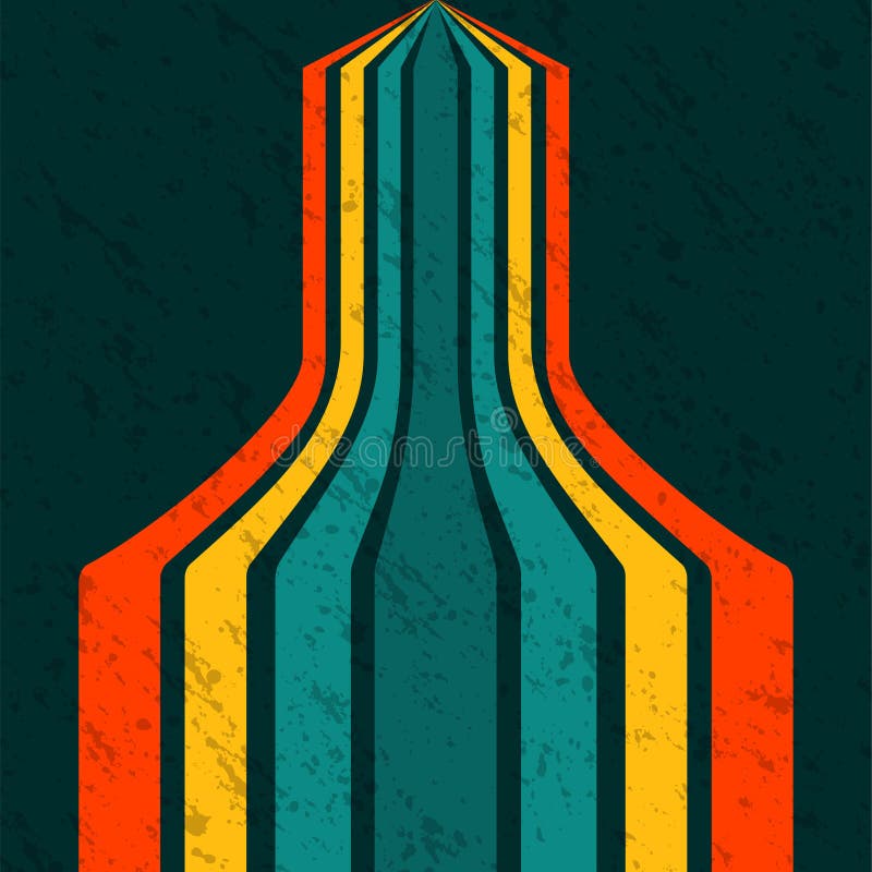 Retro Background with Lines Pattern Stock Vector - Illustration of ...