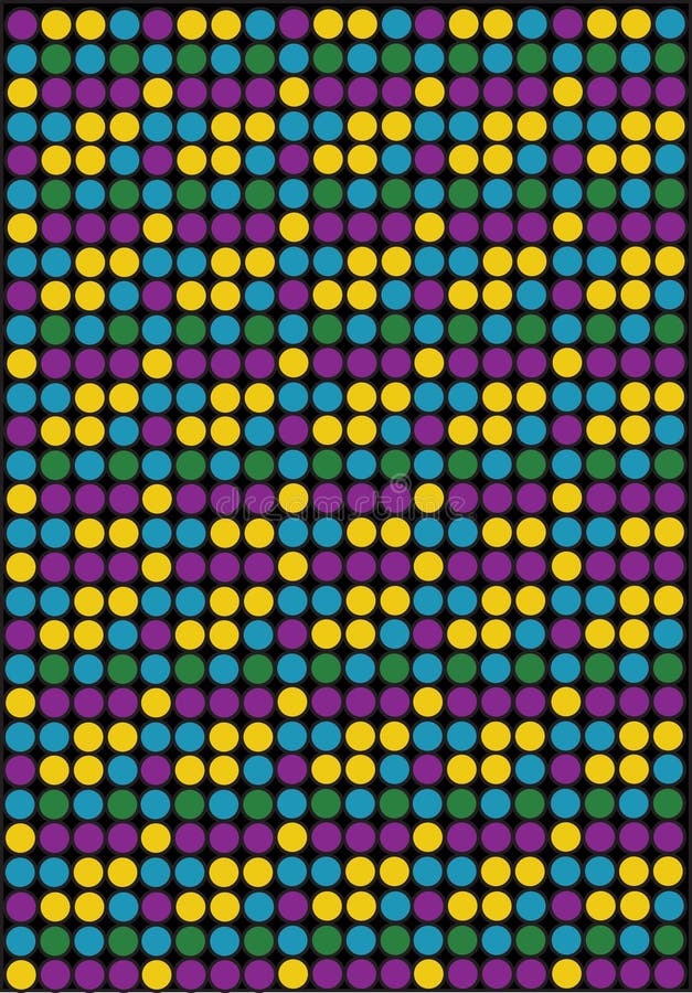 Retro Background Made of Round Points Stock Vector - Illustration of ...