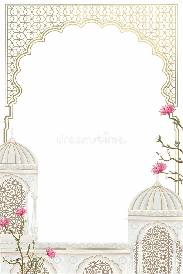 Retro Background for Nikkah Frame and Nikah Certificate and Wedding ...