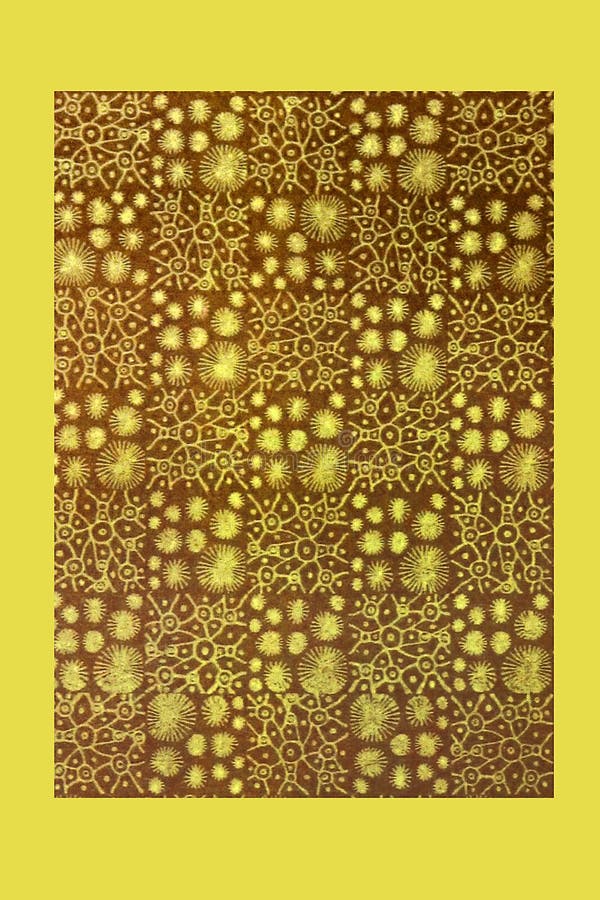 Patterned Paper Bordered by Plain Cream Paper. Stock Illustration ...