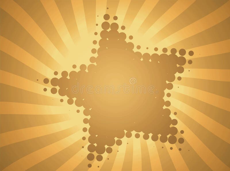 Retro background with star stock illustration. Illustration of shine ...