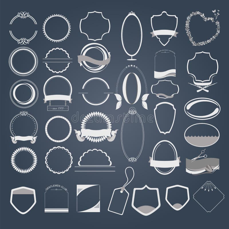 Retro Badges Design Logo. Template Stock Vector - Illustration of ...