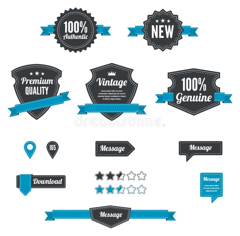 Retro 50s Design Elements stock vector. Illustration of design - 66838303