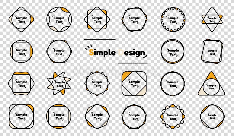 Retro Badges and Labels Icons Set - Simple Flat Vector Illustrations ...