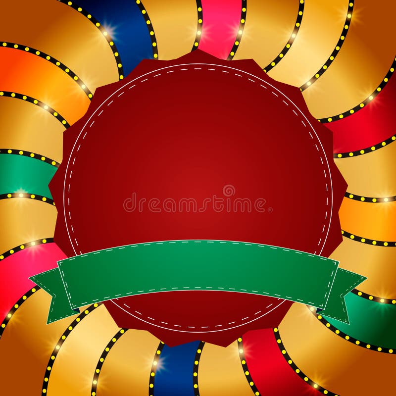 Retro Banner on Grunge Vintage Retro Background. Design for ...