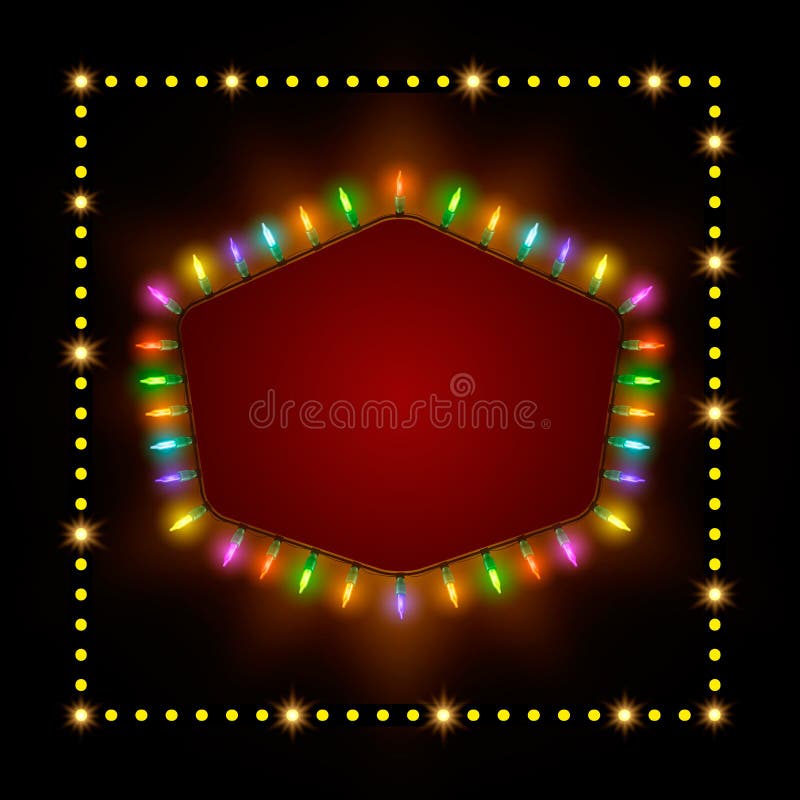 Retro Banner Shining Lights Stock Illustrations – 925 Retro Banner ...