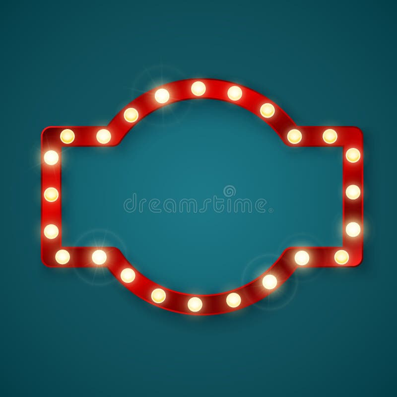 Retro Banner Sign with Space for Text. Vector Illustrtion Stock Vector ...