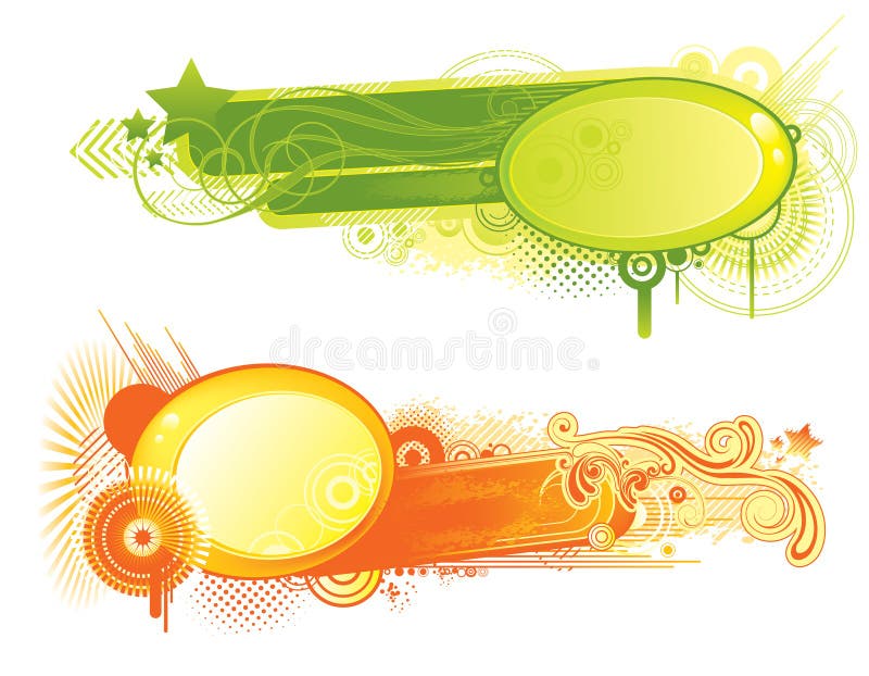 Retro banners design stock vector. Illustration of format - 47994544