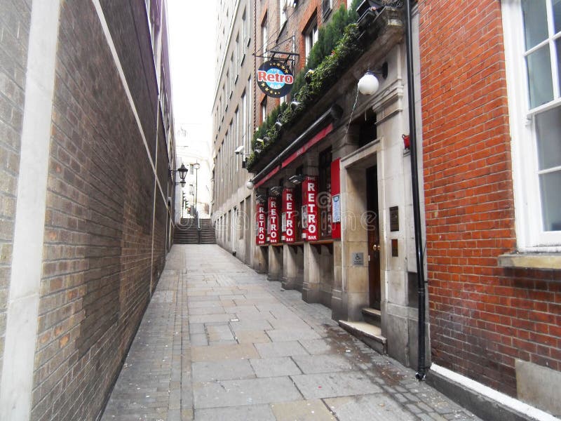 Retro Bar a Small Bar in London City Editorial Image - Image of small ...