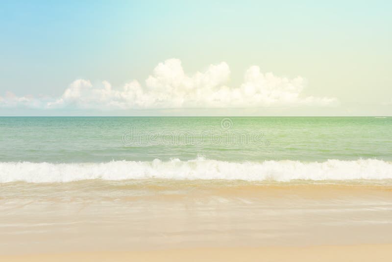 Retro beach stock photo. Image of nostalgia, aged, holiday - 77942818