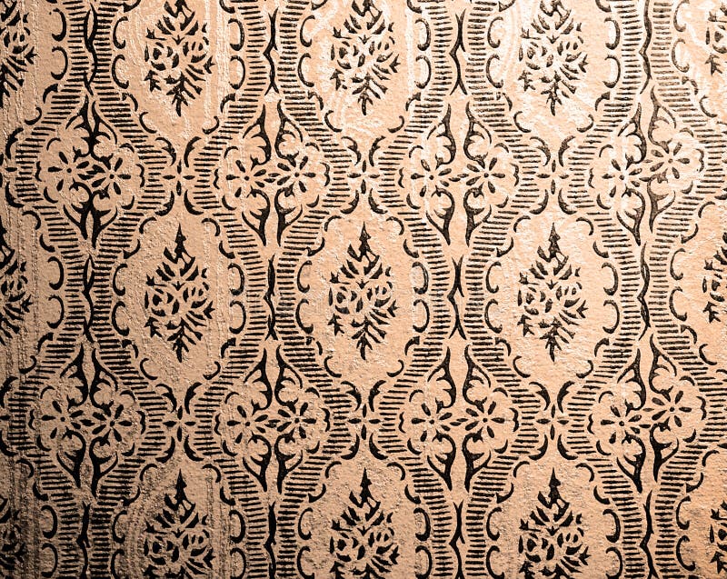 Ouderwets behang stock foto. Image of antiquiteit, damast - 6098722