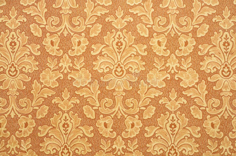 Retro Behang stock foto. Image of document, flora, patroon - 8907904