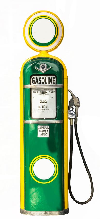 Retro Benzinepomp stock afbeelding. Image of schoon - 109195435